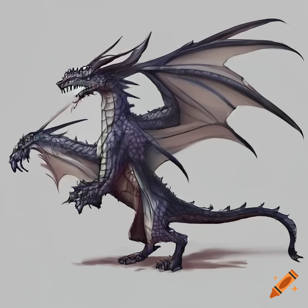 Full body dragon concept designs