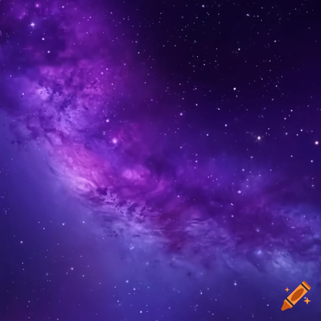 Purple Stars In Space Background