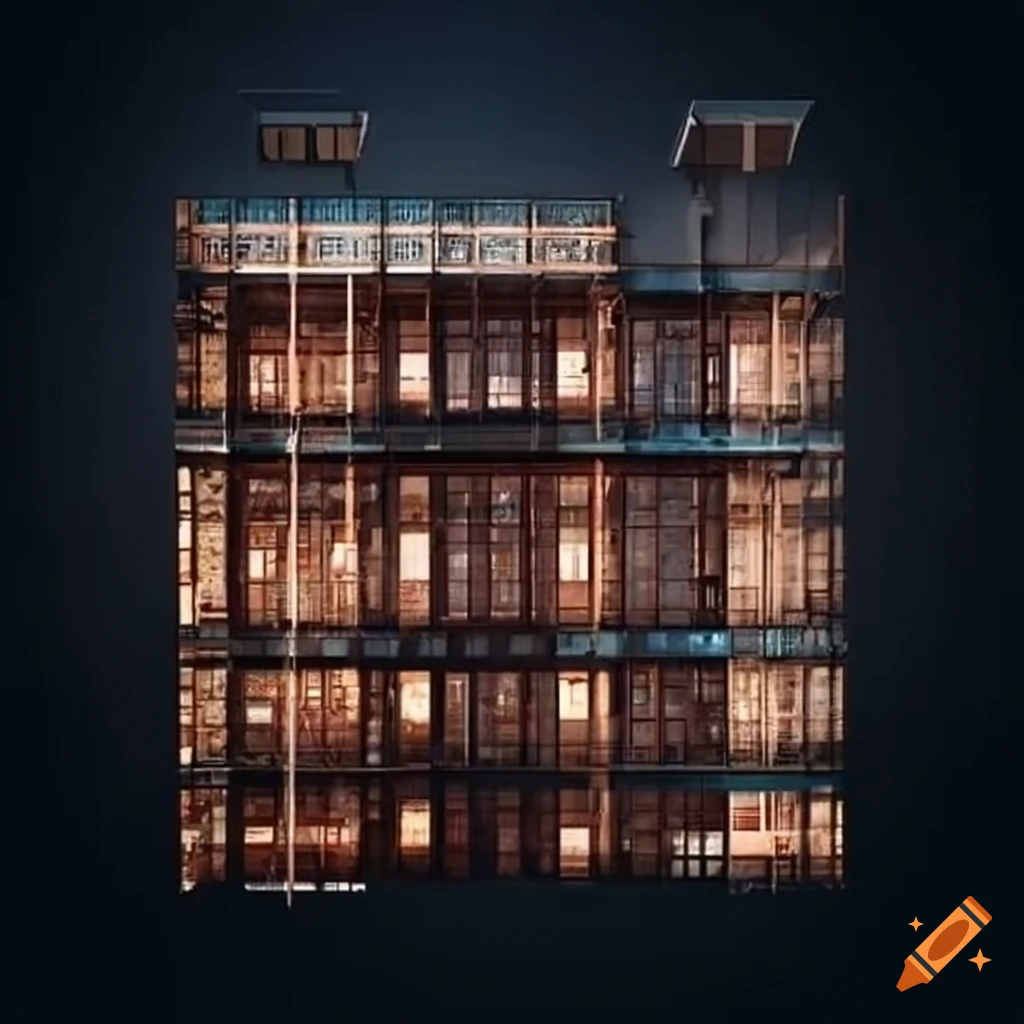 Visual plan of 600 square meters warehouse with place for tracks waiting