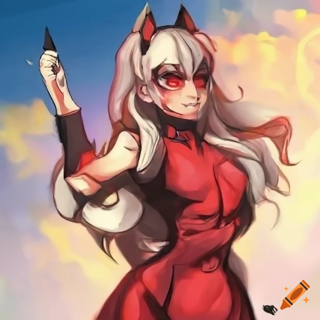 Justice from helltaker on Craiyon