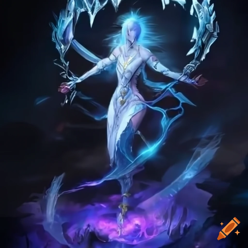 Astral blade dancer on Craiyon