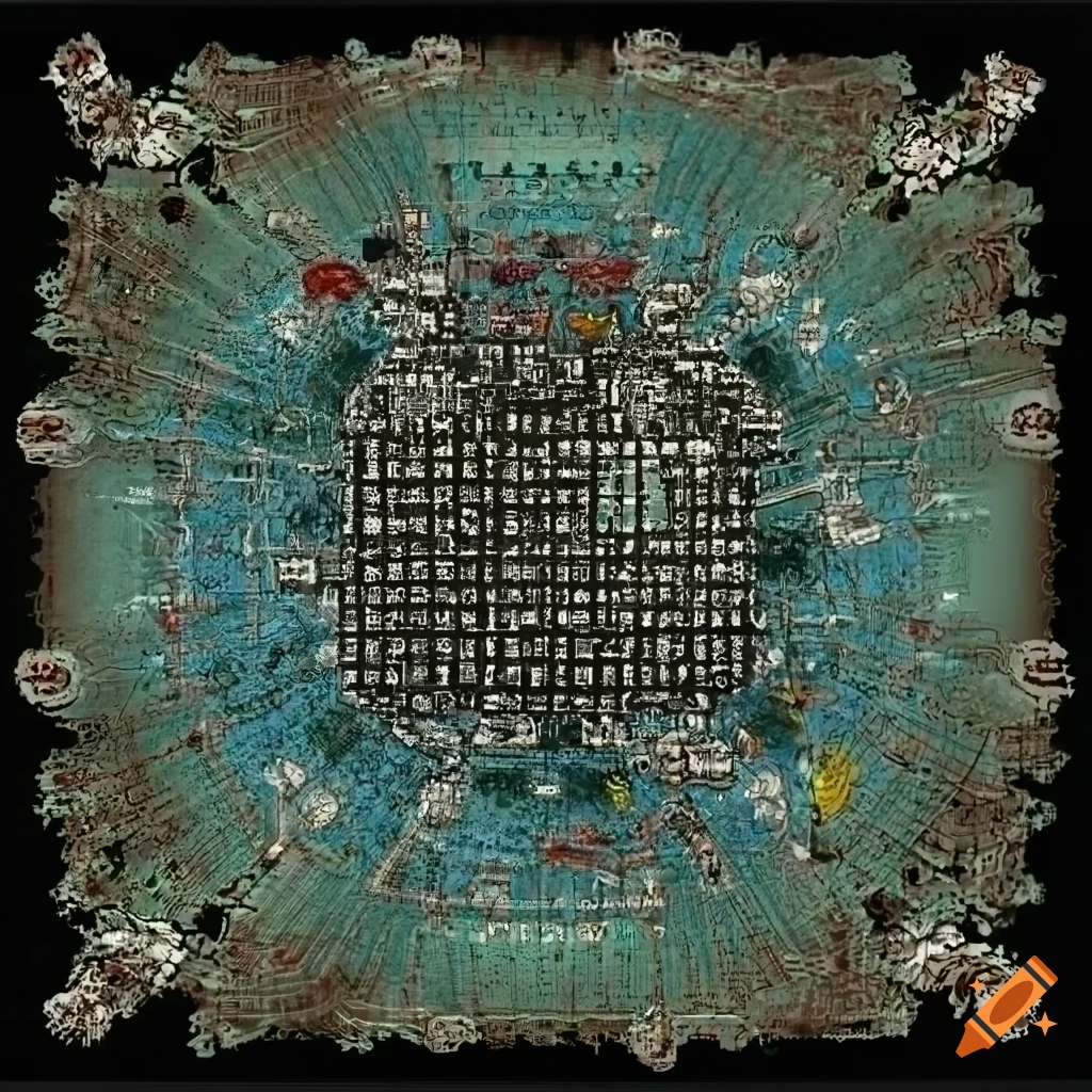 cyberpunk-abstract-open-space-map-of-flowers-with-biopunk-textures-and