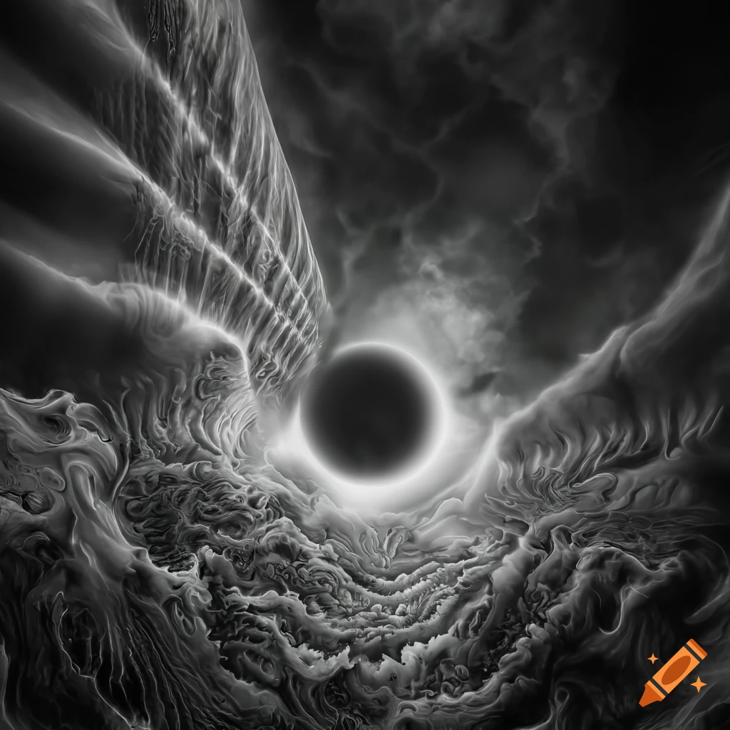 The oblivion — apocalypse/astral disturbance, in the style of intricate ...