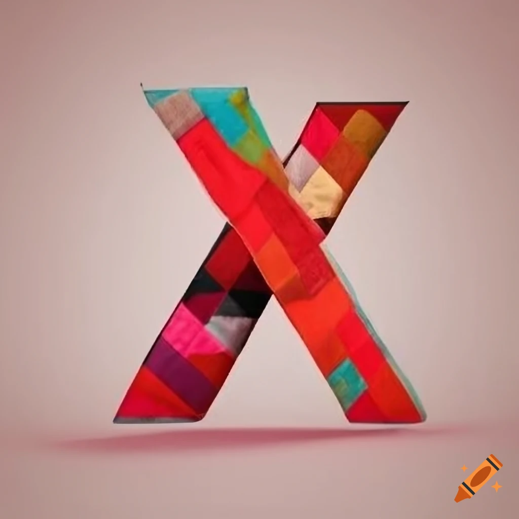 Letter m patchwork