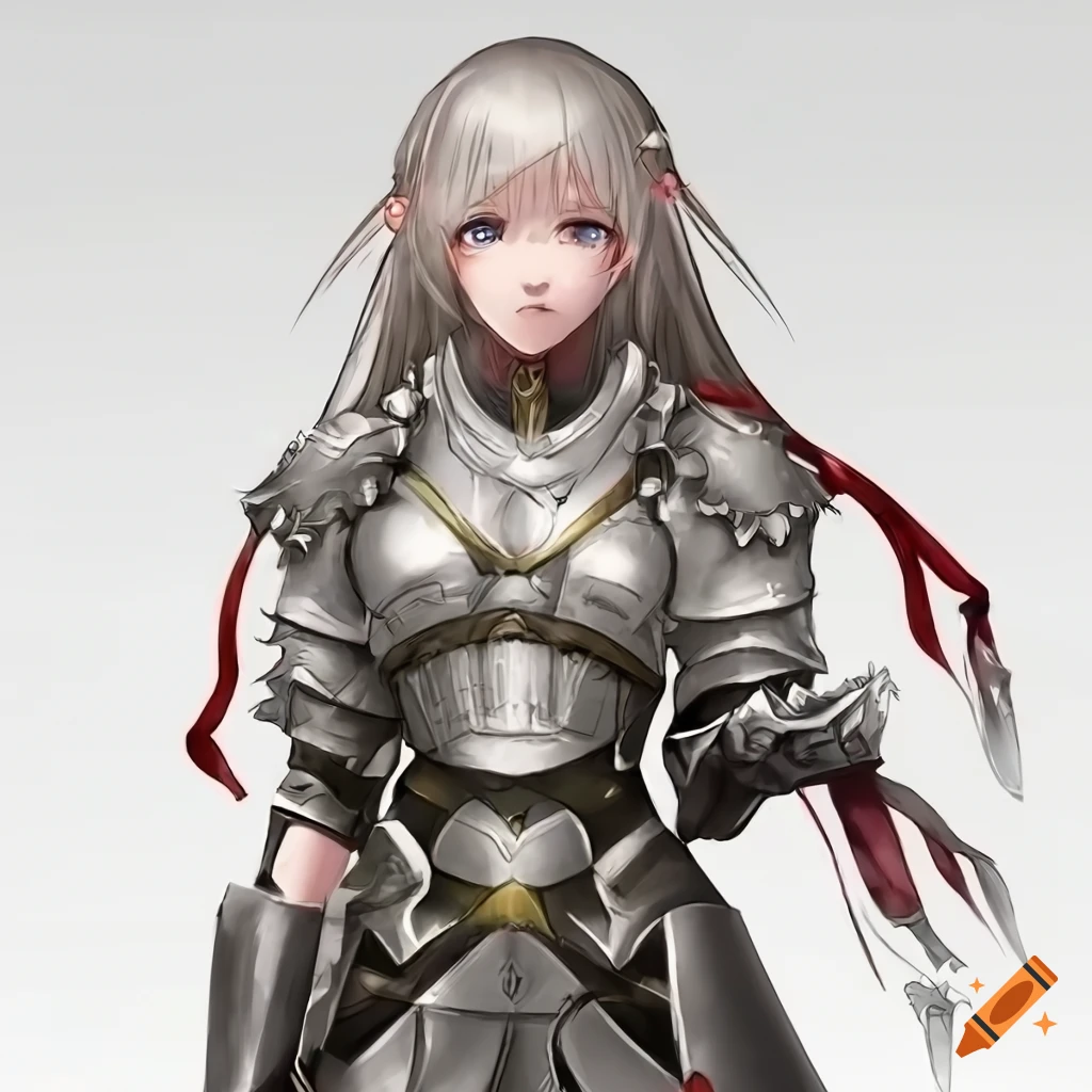 Anime Girl In Knight Armor