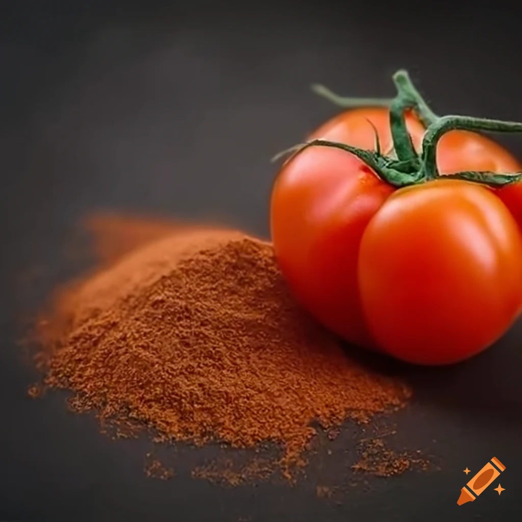 Tomatoes with tomato powder on Craiyon