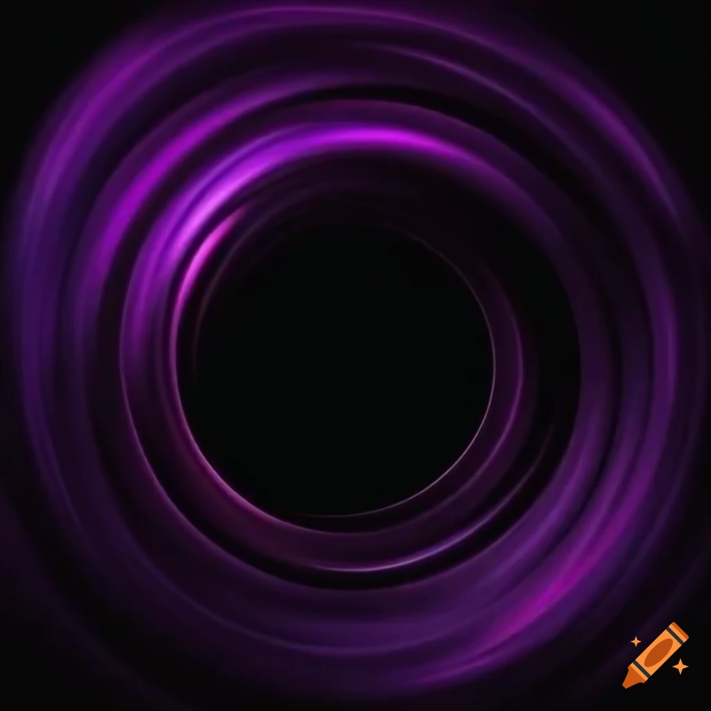 Dark purple circle static effect on black background on Craiyon