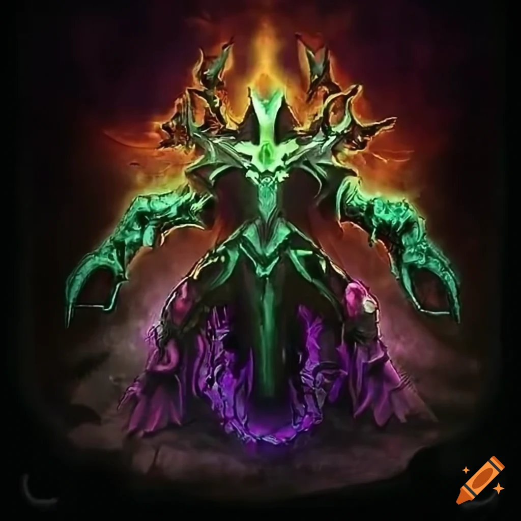 Rank-up-magic eldritch entity force yugioh on Craiyon