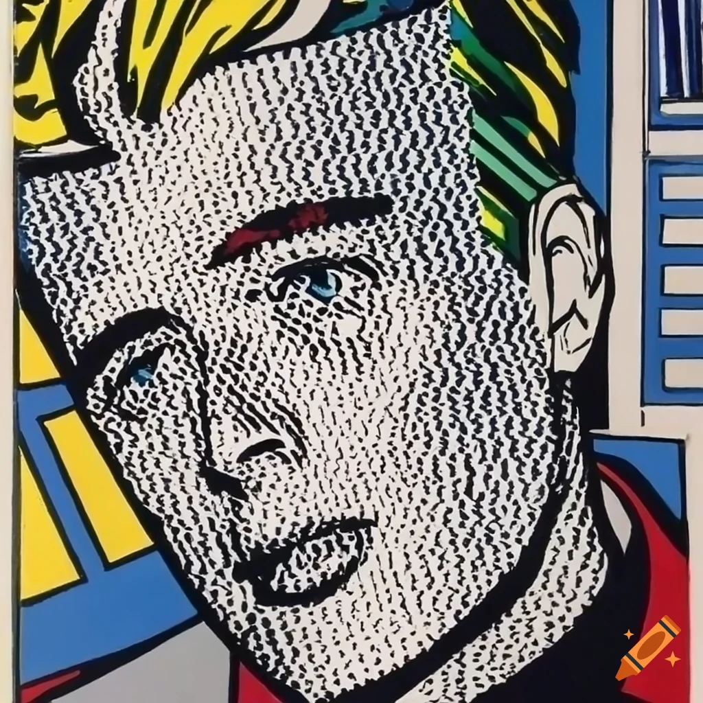 Roy lichtenstein painting of james dean