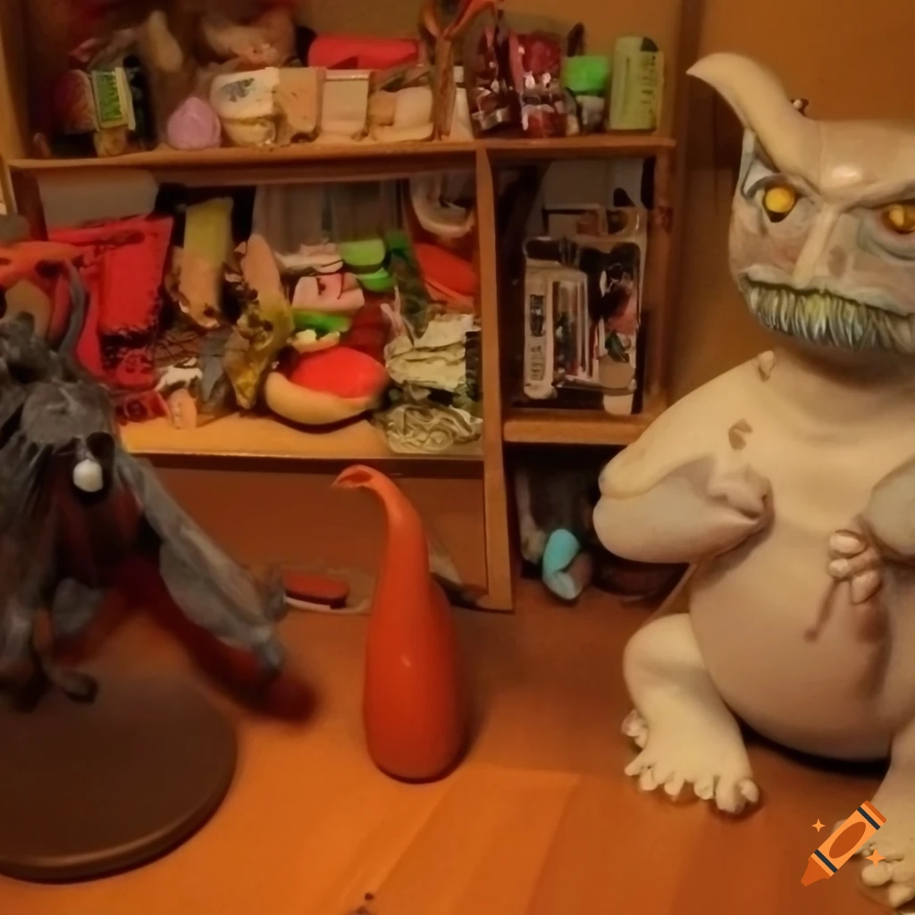 A picture full of unidentifiable clutter. everything (objects ...