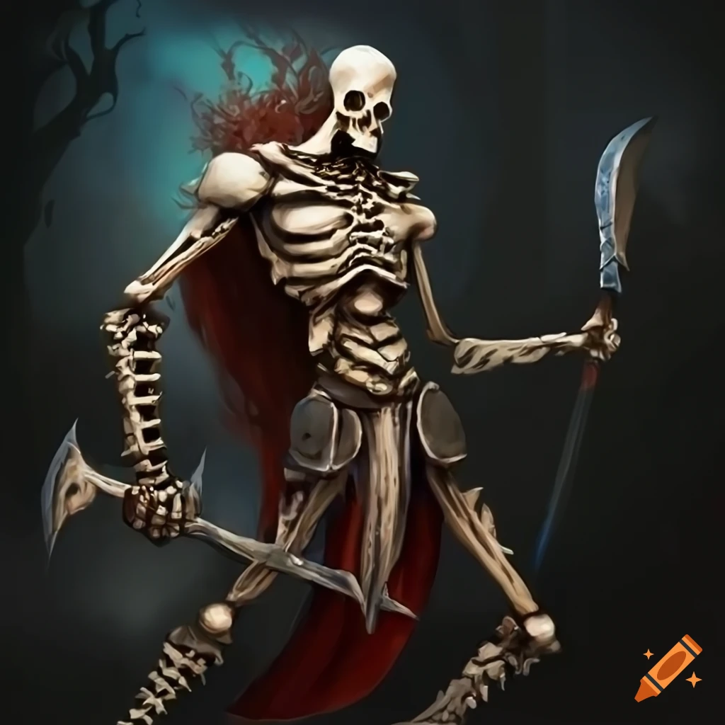 Fantasy skeleton warrior