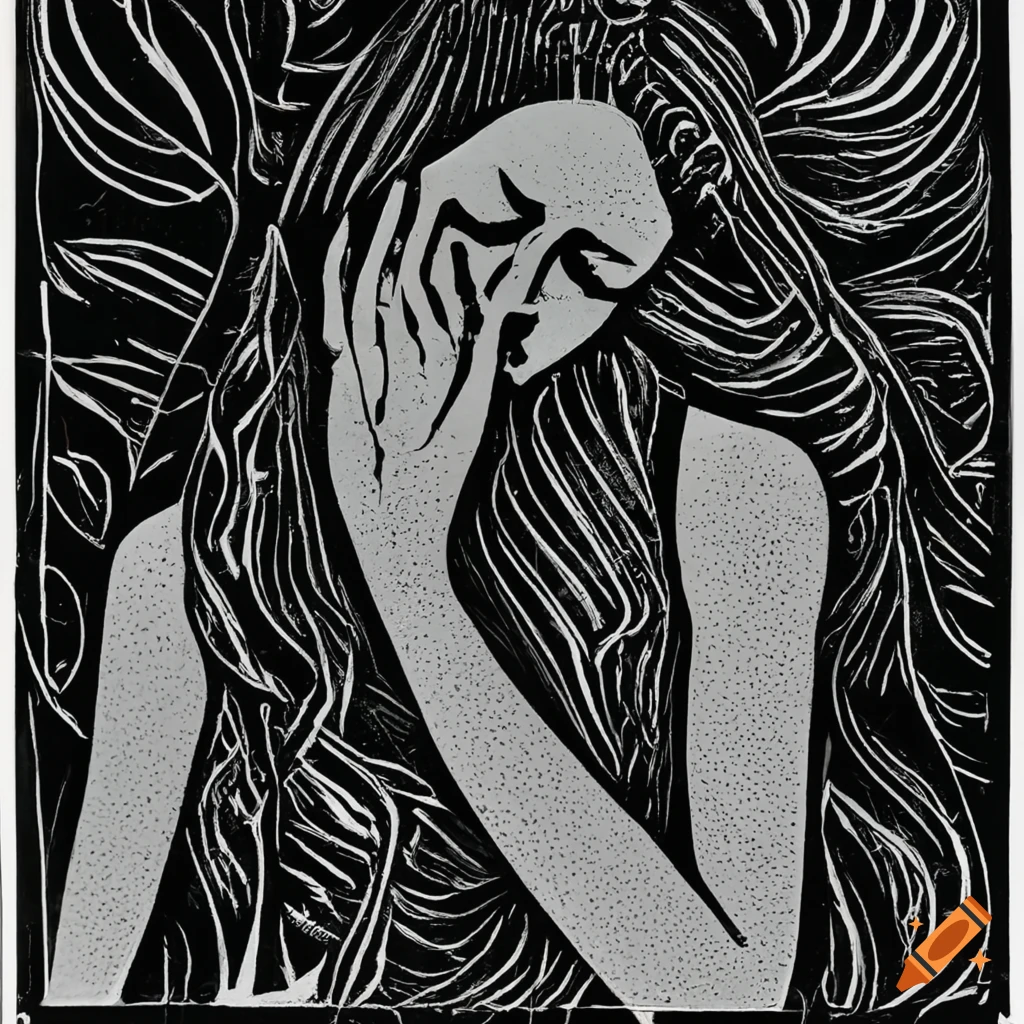 Black And White Tears Drawing