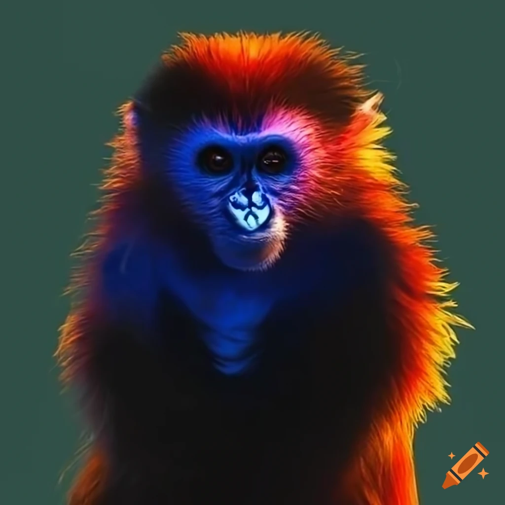 Colored monkey