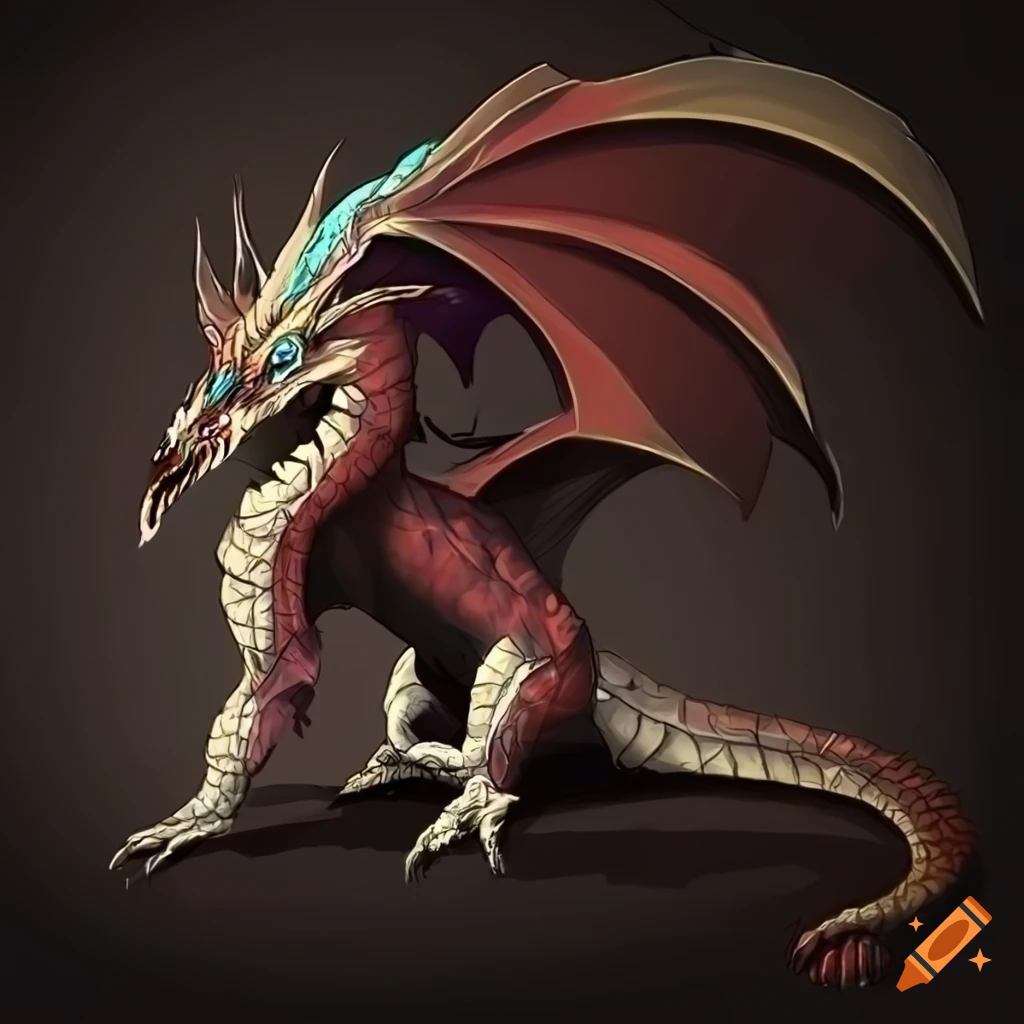 Full body dragon concept design