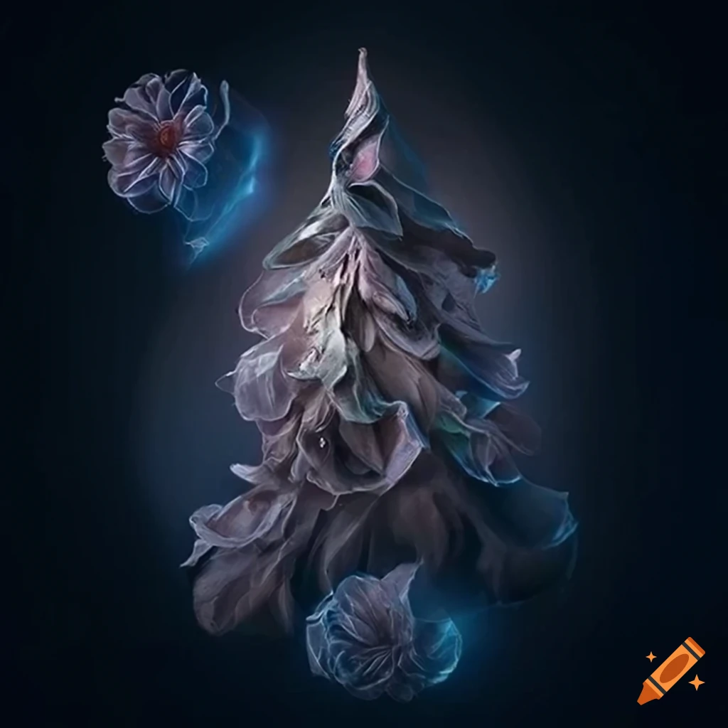 Sculpture of 🌿🎴, hyper-defined stunning-clarity, with attention to ...