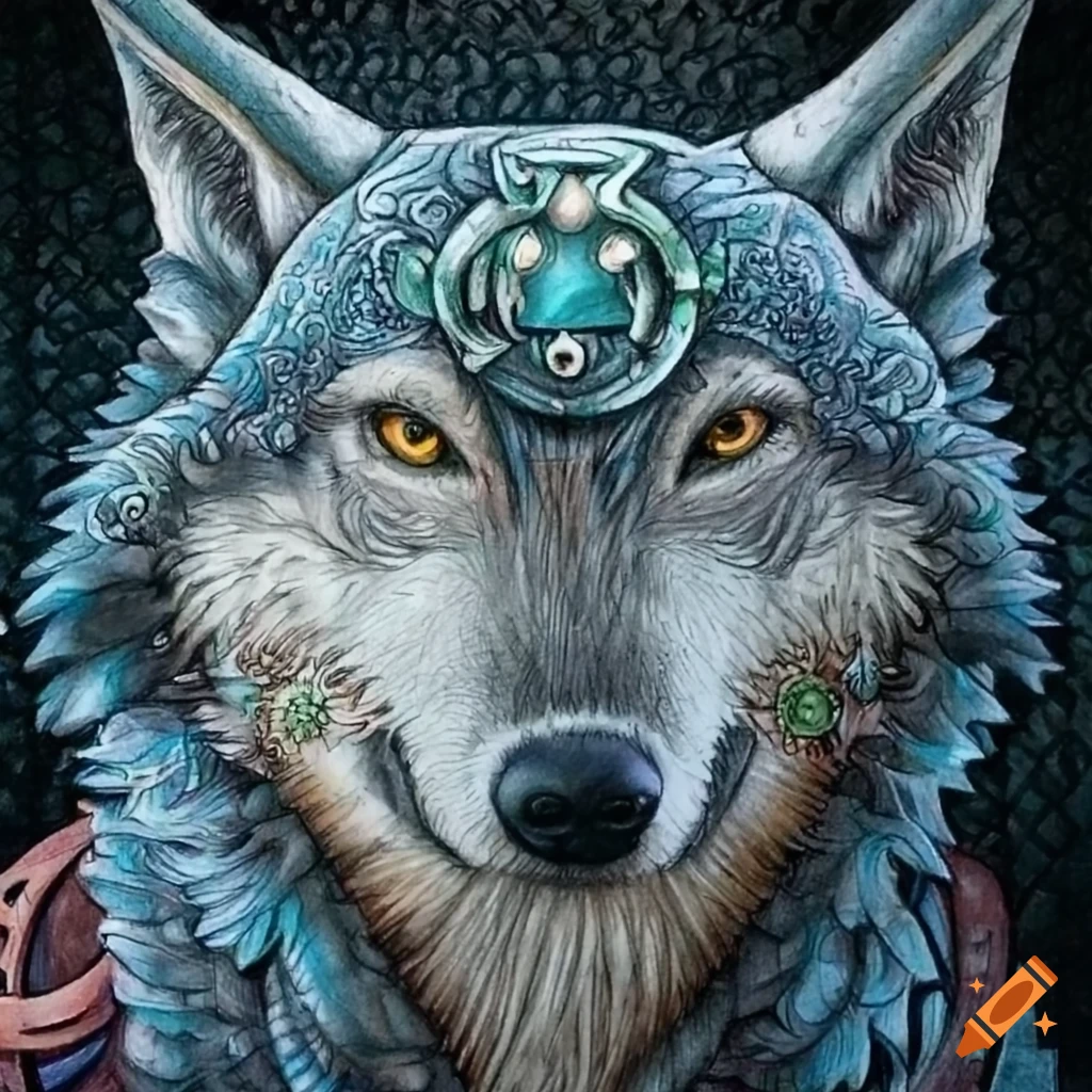 Steampunk Wolf Drawings