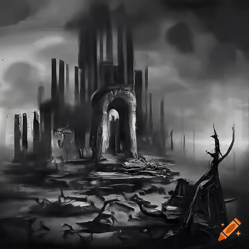 Ancient abandoned alien city