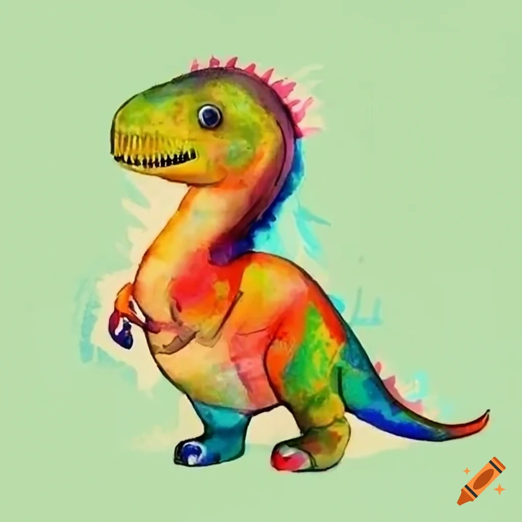 Toddler a book about a friendly dinosaur