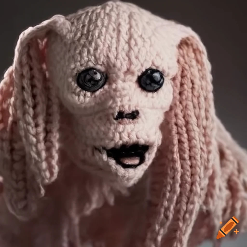 Crochet falcor from neverending story on Craiyon