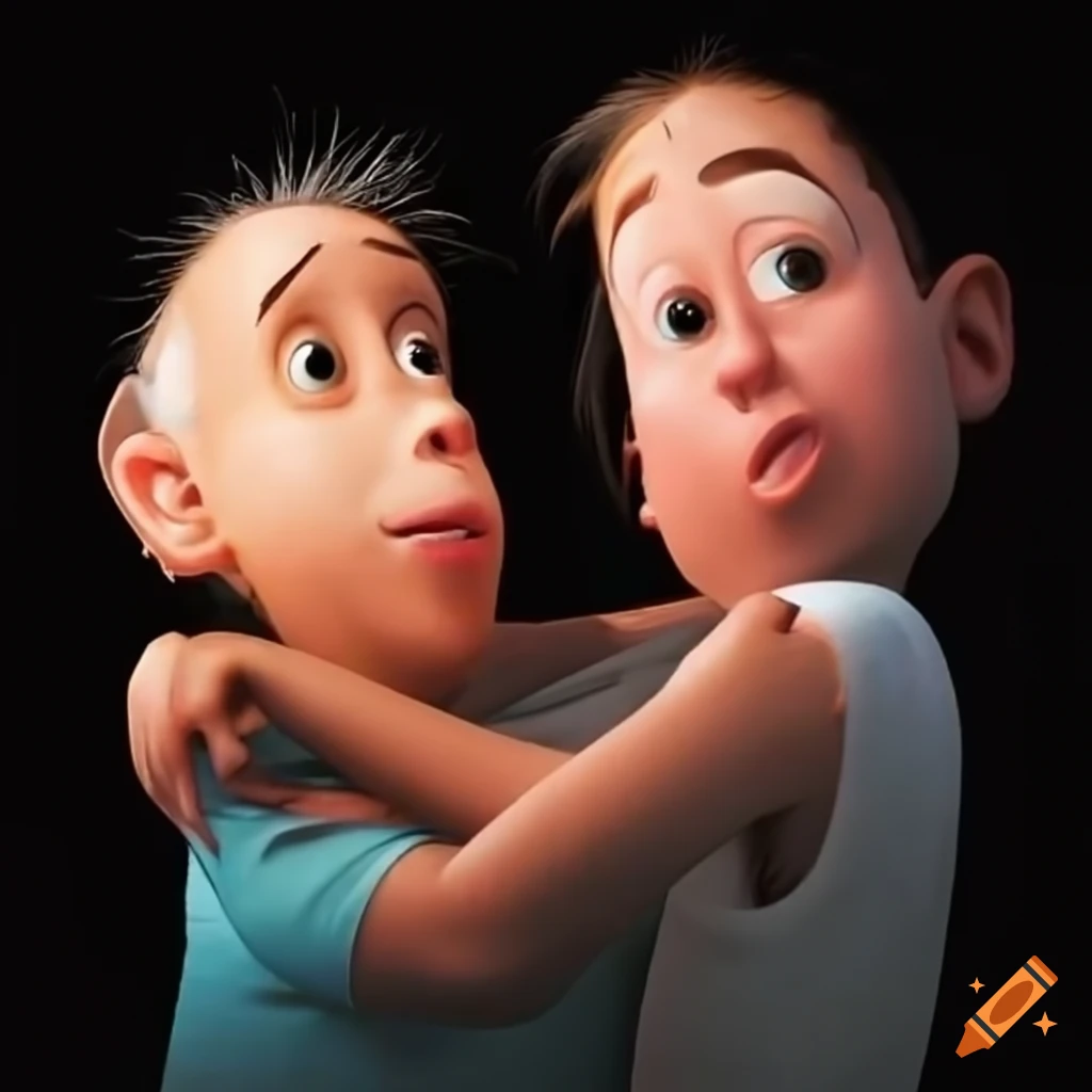 Two funny characters talking