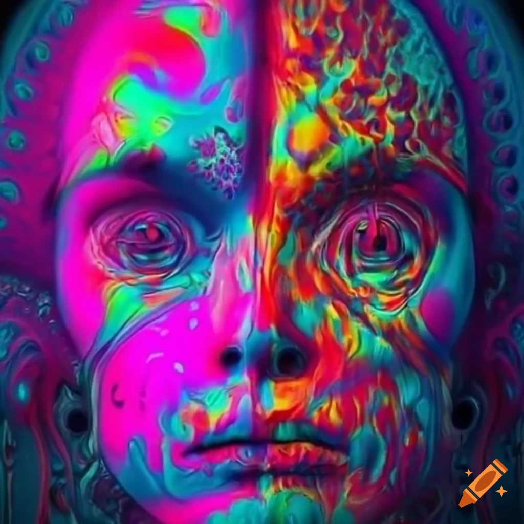 Trippy psychedelic visuals
