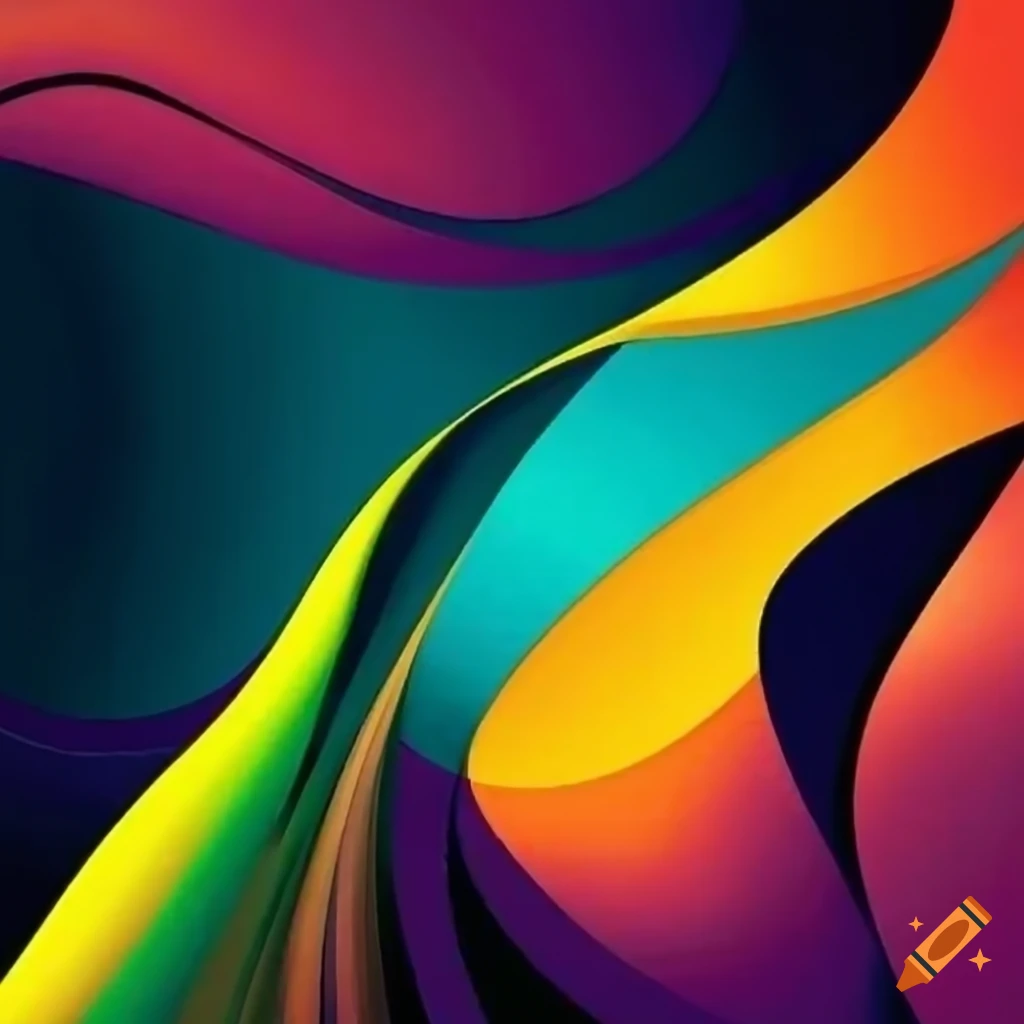 Create an abstract and energetic pattern of geometric shapes that will ...