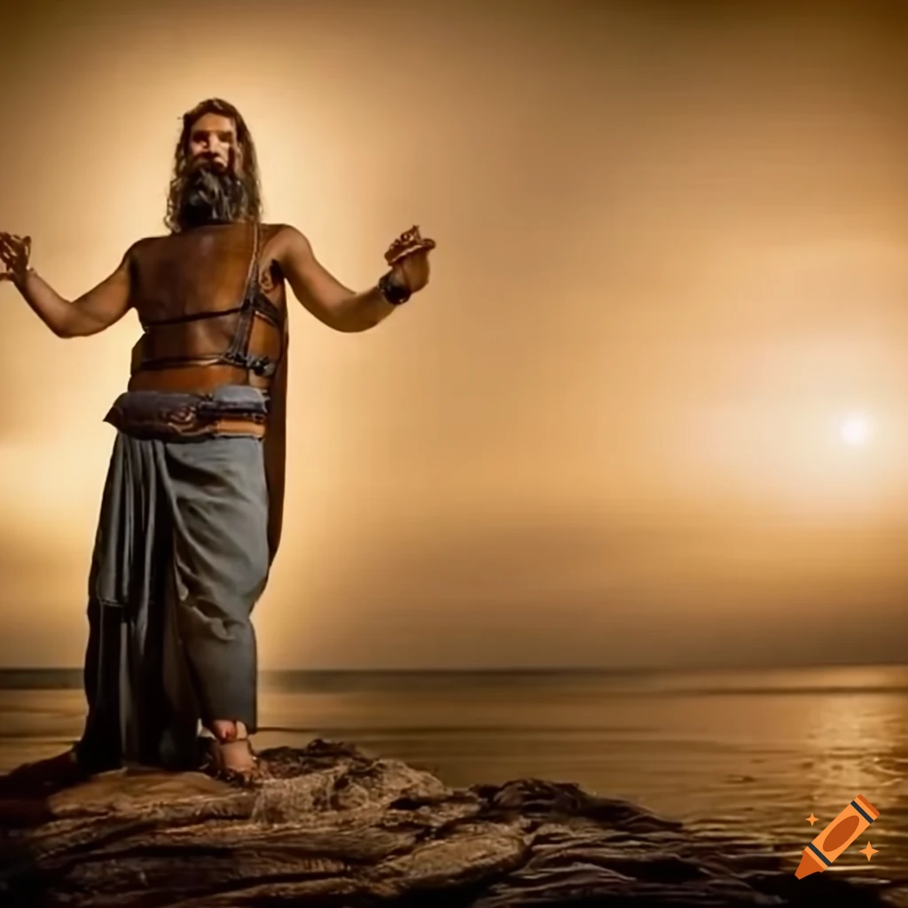 Moises from the bible wearing jeans