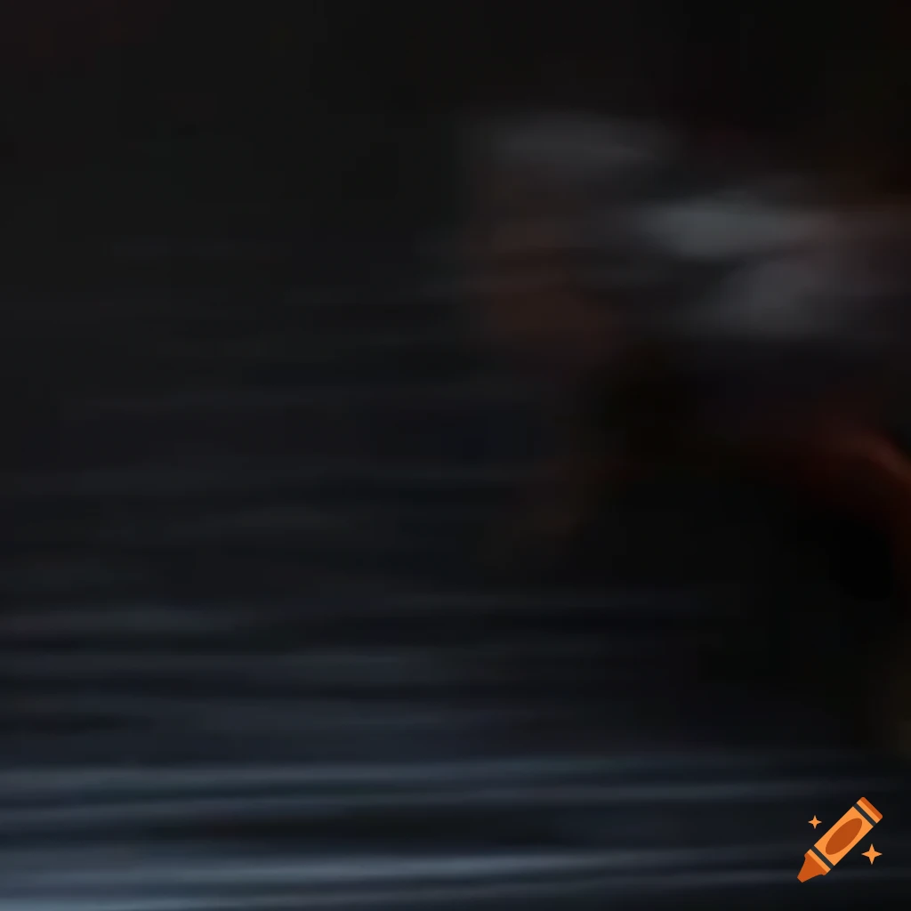 Man running away from the dark abstract expressionism