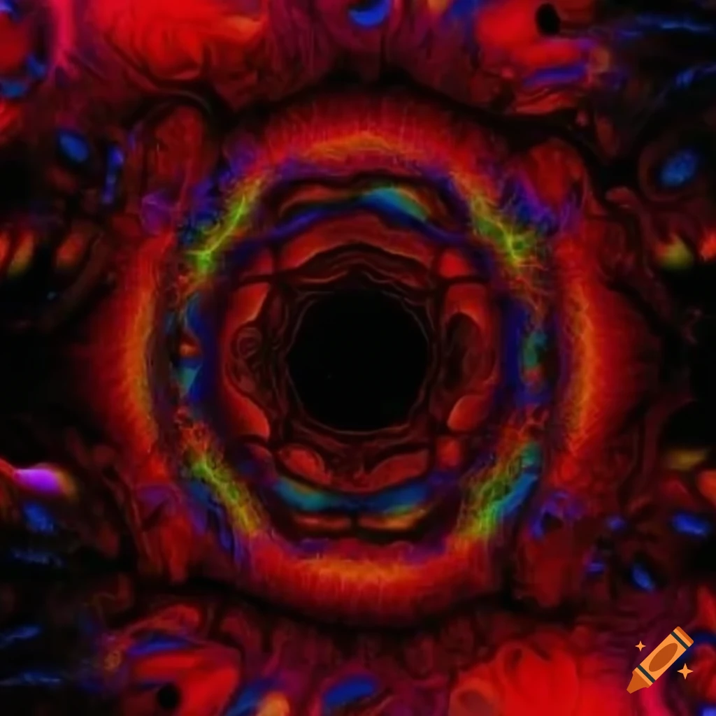 Trippy psychedelic visuals on Craiyon