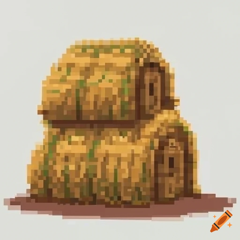 Hay stack pixel art
