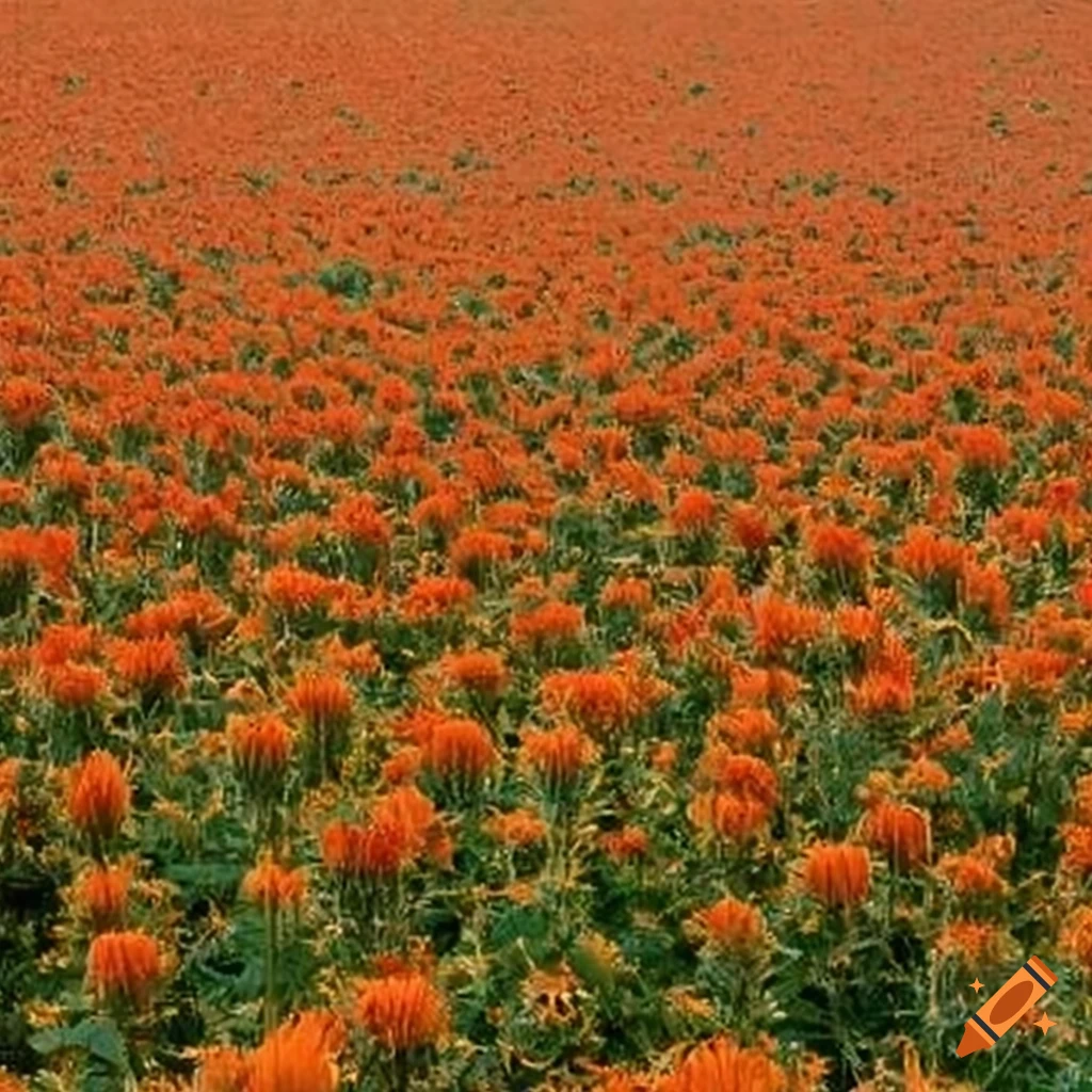 Safflower field