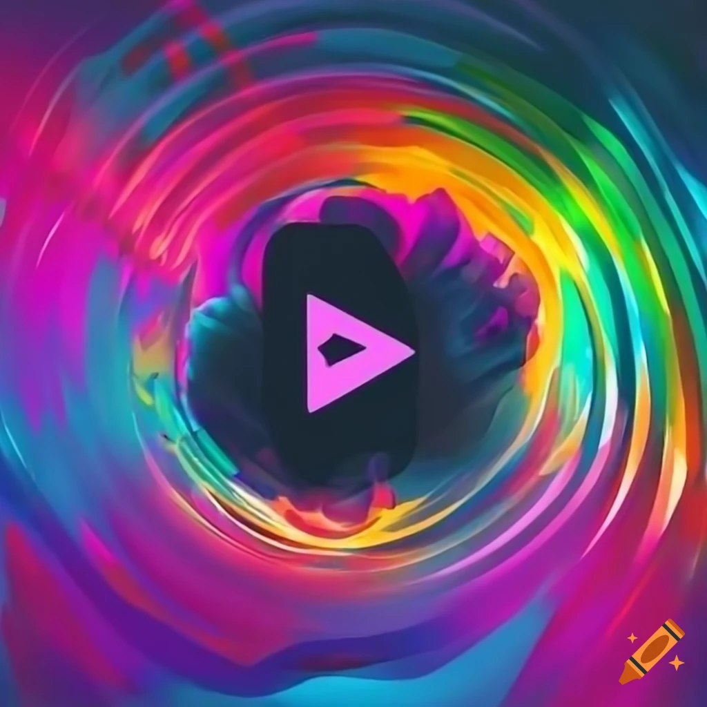 A vibrant youtube banner with catchy graphics and text on Craiyon