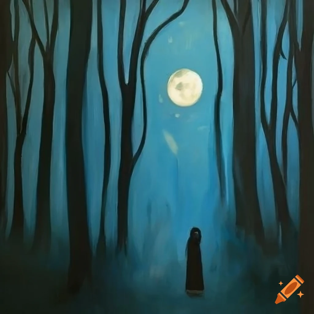 Creepy Woods Moon