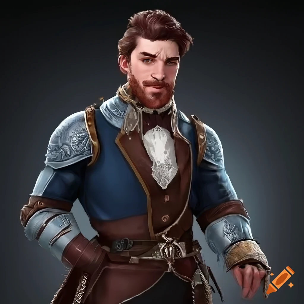 Handsome dnd male artificer, wearing Victorian top-hat and leather ...