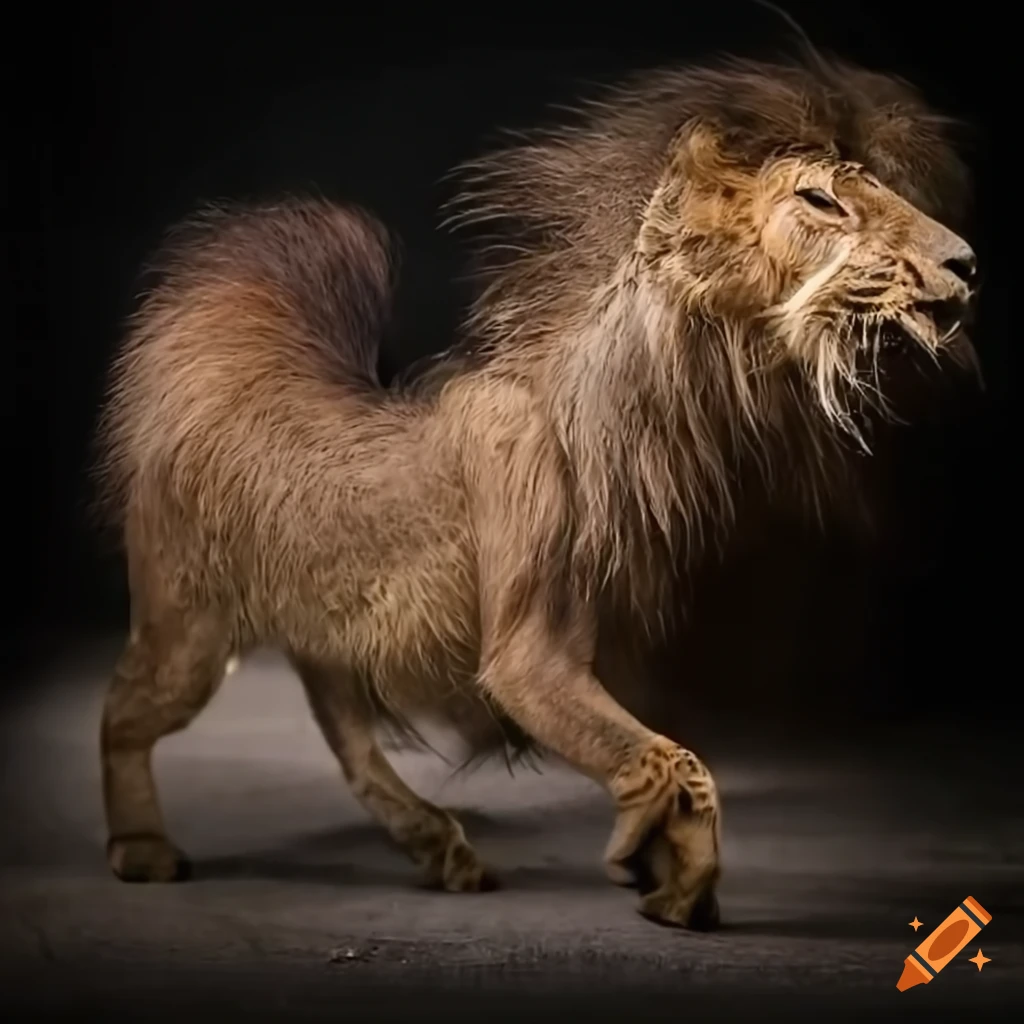 A mytical hybrid creature with a mixture of features of both goats and ...