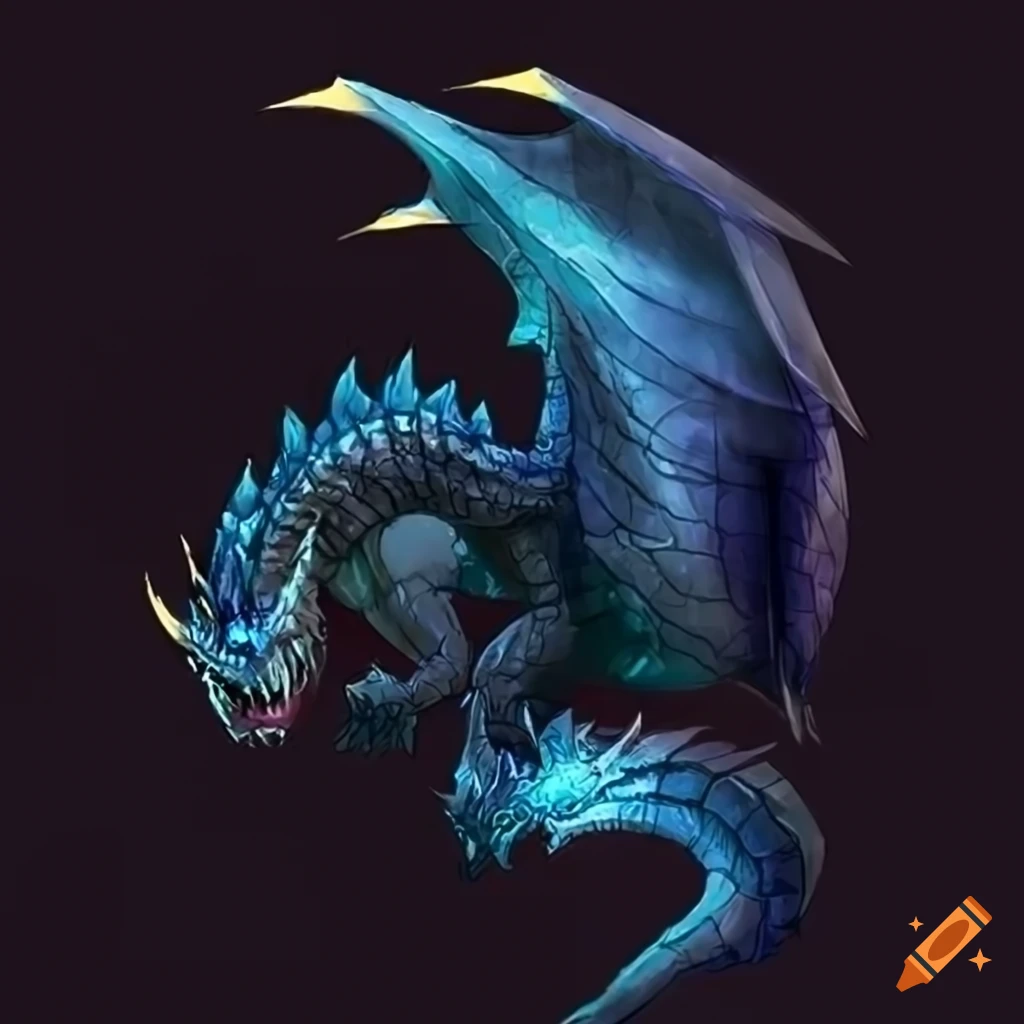Full body dragon concept design