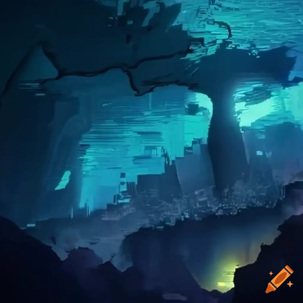 Rge glitch corruption rgb ocean