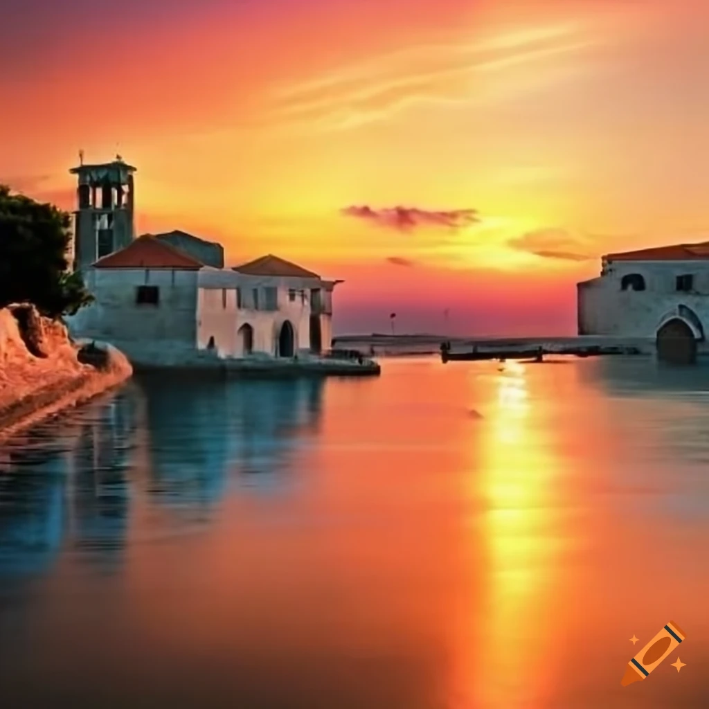 Art about cyprus island and village on Craiyon