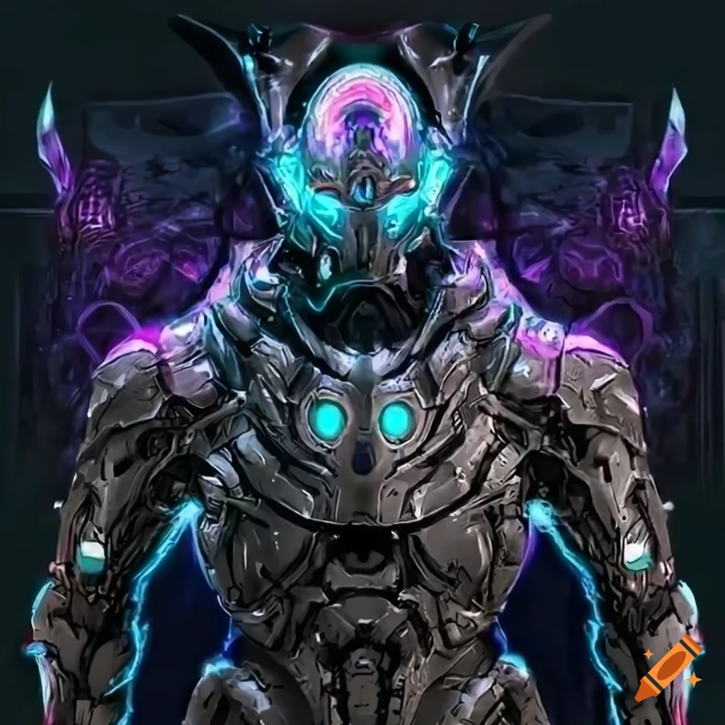 Dark-cosmic cyborg armor