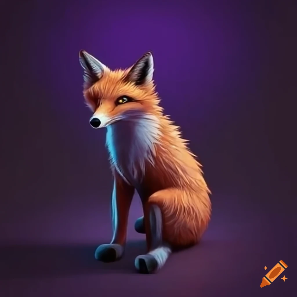 Bowling fox in midnight