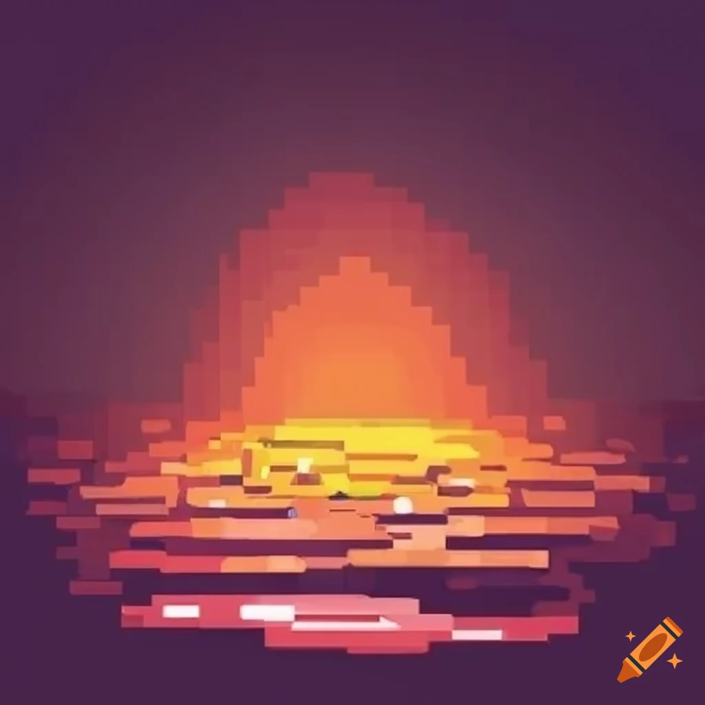 Pixel puddle on Craiyon