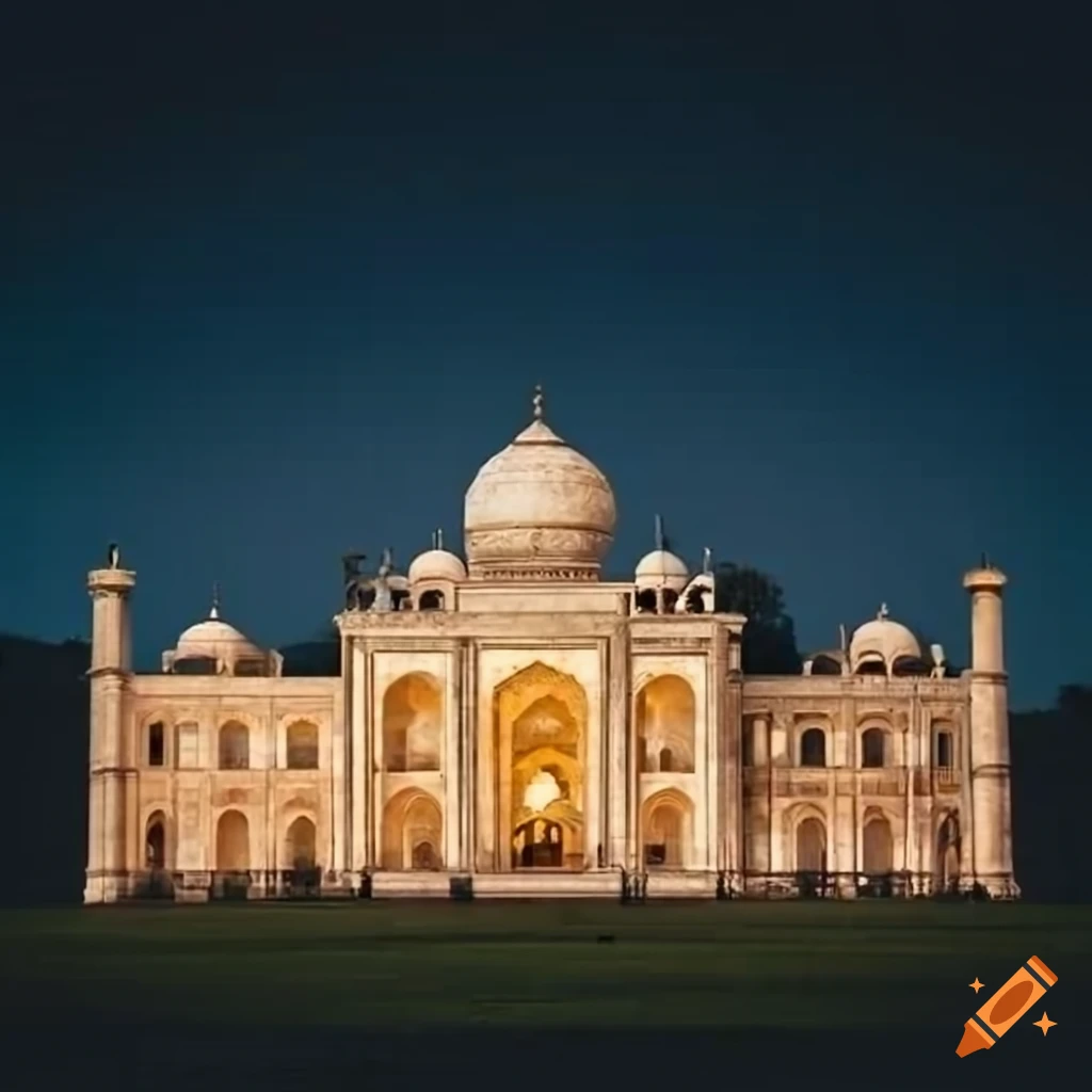 Whitemarsh hall architectural style inspired by taj mahal full front ...