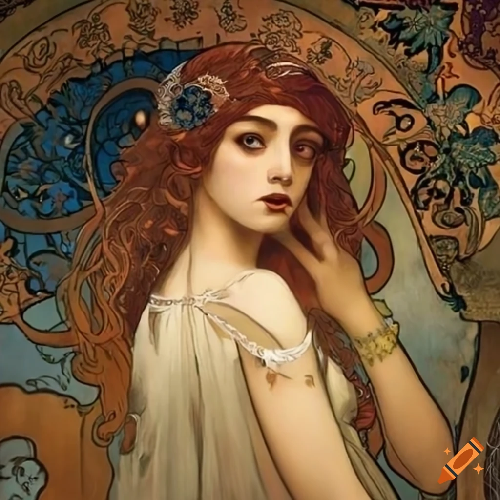 Gypsy with very dark brown eyes and tan skin, in a white dress, with a ...