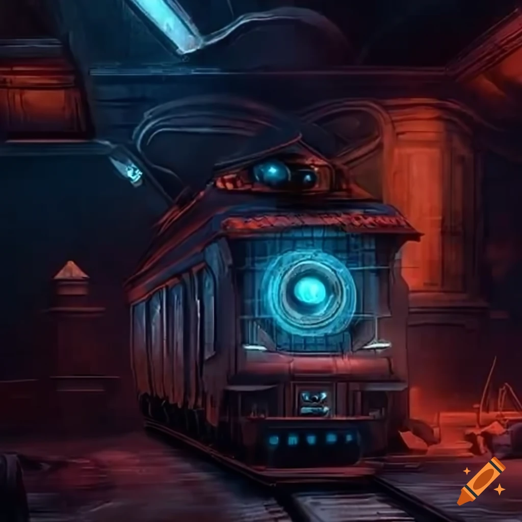 Scifi magic train
