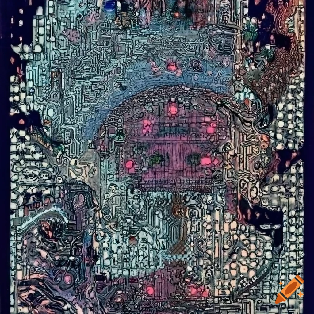 cyberpunk-abstract-open-space-map-of-flowers-with-biopunk-textures-and