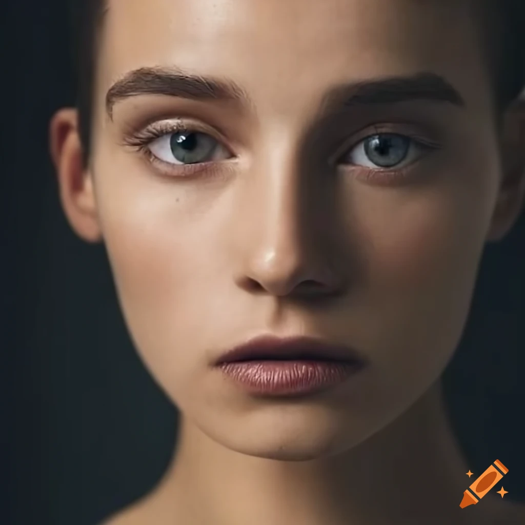 Close-up portrait of a person with realistic details