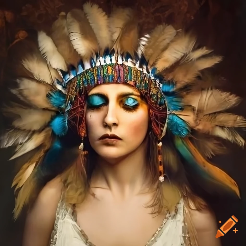 Solarpunk Doctor Natureopath space Gypsy fremen goddess with light eyes ...