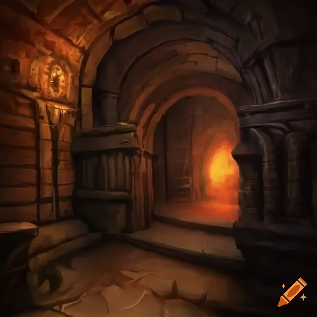 The entrance to a dungeon