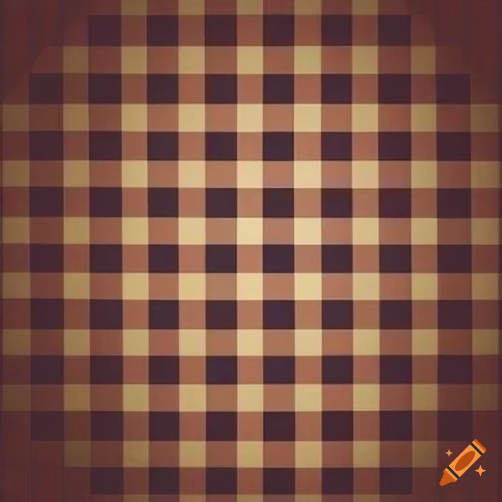 Retro 19th century checkered pattern