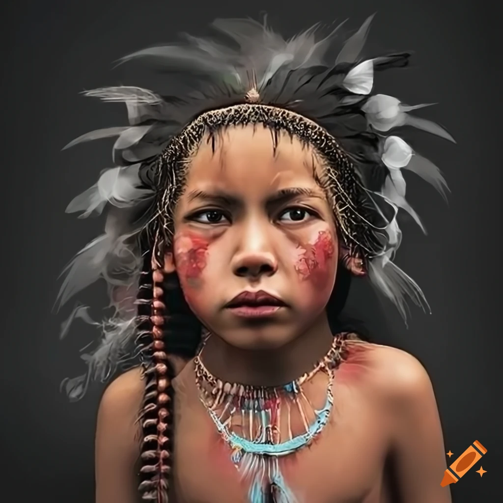 Traditional Native American Face Paint For Women